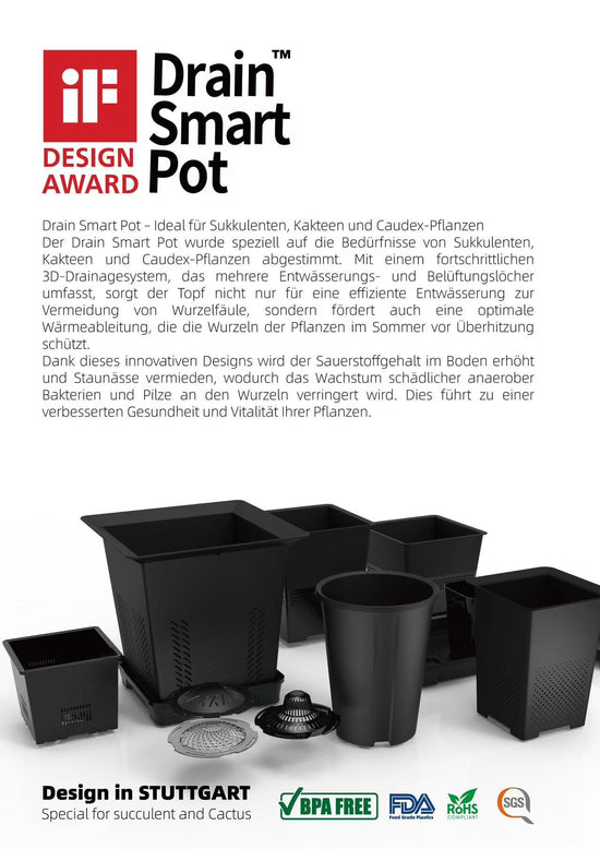 Drain Smart Drainage Pot //Drainage Smart Pot - EXTRA DEEP 12T (also s ...