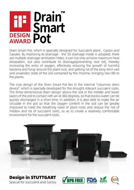 Drain Smart Drainage Pot //Drainage Smart Pot - EXTRA DEEP 12T (also s ...